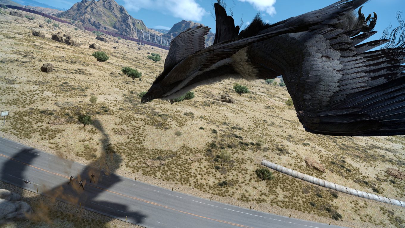Zu flies over the bro’s – Final Fantasy XV