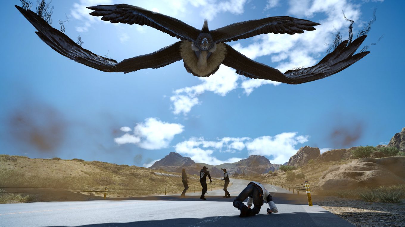 Zu flies over the bro’s – Final Fantasy XV